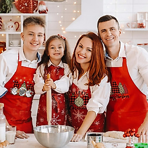 Perthlin 30 Pcs Christmas Iron on Transfers Xmas Iron on Decals Patches Appliques Heat Transfers Vinyl Cute Christmas Decals for Clothes Bag Pillow Covers DIY Decorations (Plaid Style)