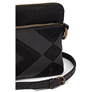 Frye Miren Patchwork Crossbody Wristlet Black One Size