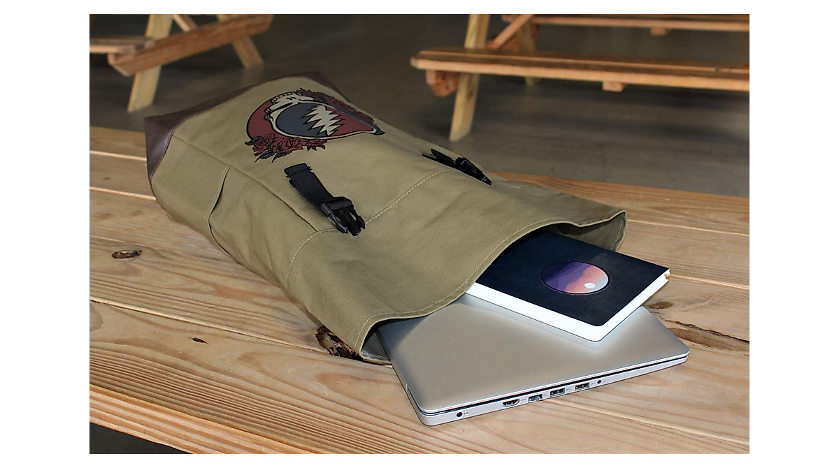 Grateful Dead Roll-Top Backpack - Officially Licensed Fan Gear