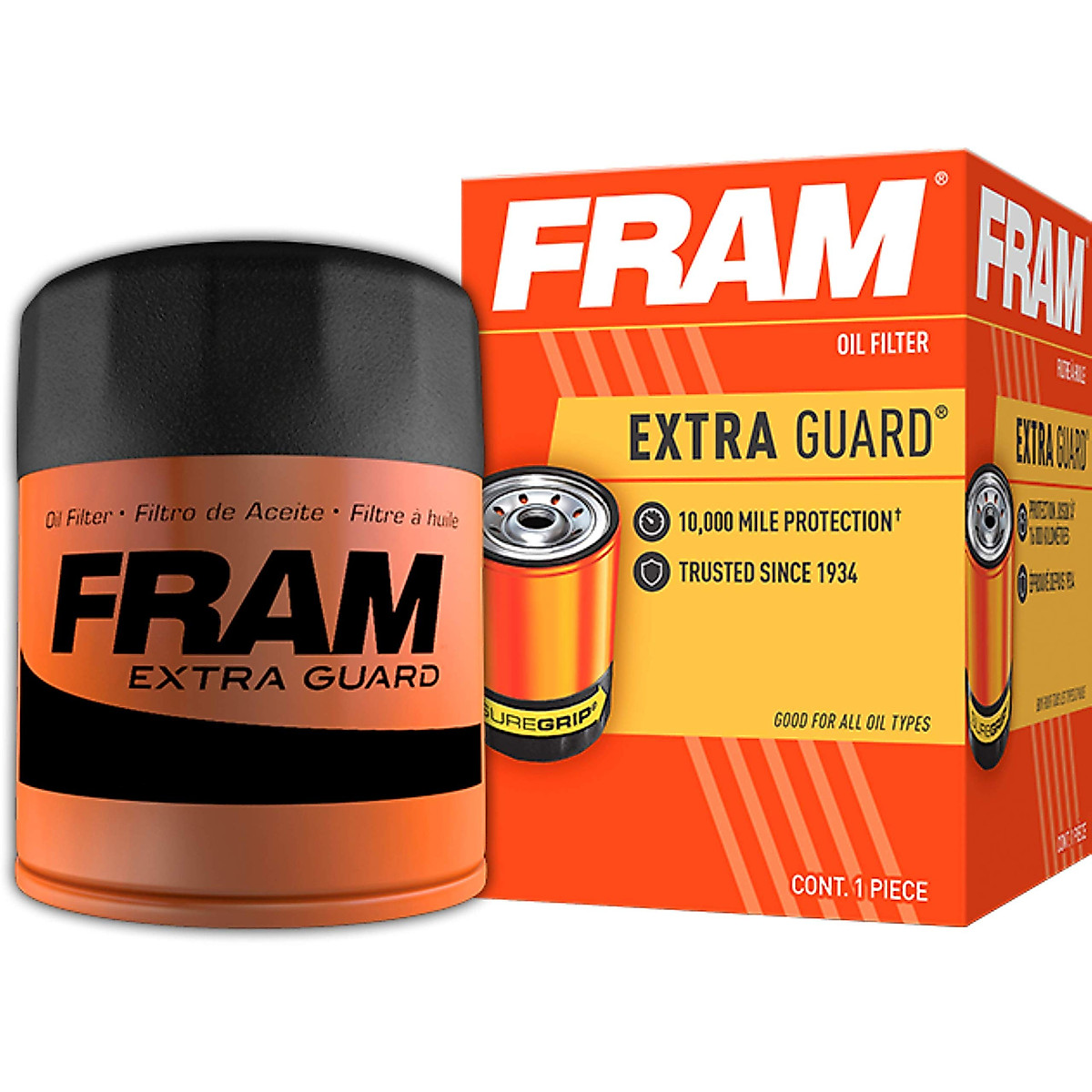 FRAM Extra Guard PH3387A, 10K Mile Change Interval Spin-On Oil Filter