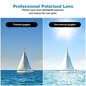 Aegend Polarized Swim Goggles, Swimming Goggles Anti-Glare Anti-Fog