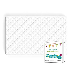 Little Sleepy Head Soft, Waterproof Portable Crib Mattress Protector for Pack n Play & Play Yards