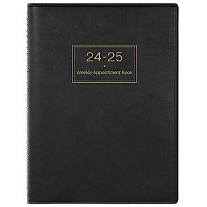 2024-2025 Appointment Book - Large Weekly Monthly Appointment Book 2024-2025, 8.5" x 11", Jul 2024 - June 2025, 2024-2025 Planner with 15-Minute Interval - Black
