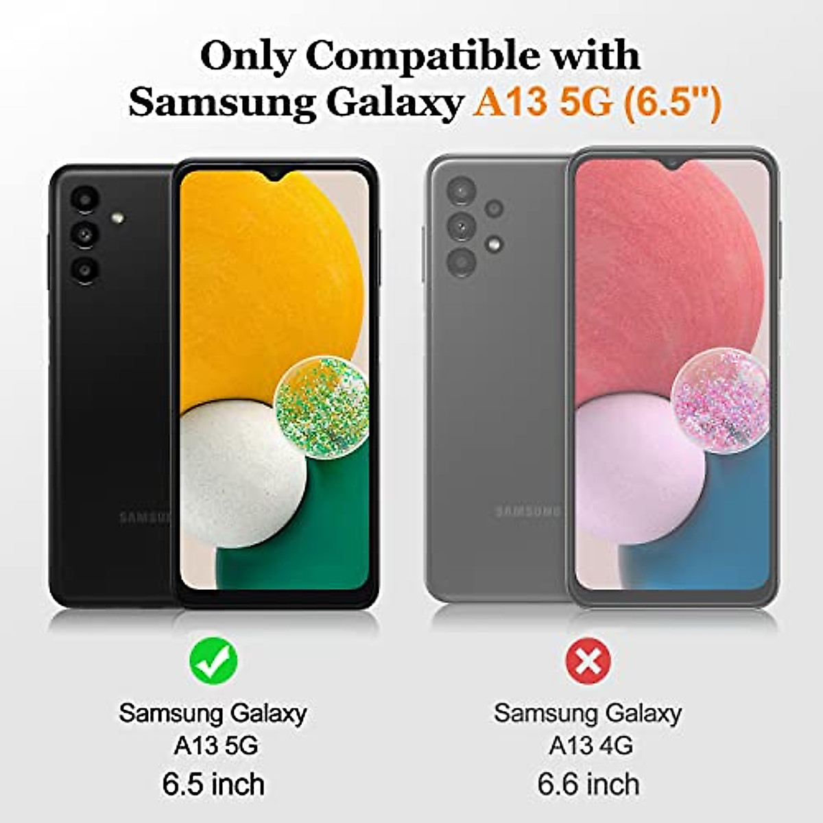 JAME for Samsung Galaxy A13 5G Case, Galaxy A13 5G Case with Screen Protector[2 Pcs], Slim Fit Shockproof Protective Case with Ring Kickstand [Magnetic Car Mount Feature] for Samsung A13 5G- Green