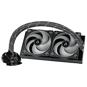 ARCTIC Liquid Freezer II 280 RGB (incl. Controller) - Multi-Compatible All-in-one CPU AIO Water Cooler with RGB, efficient PWM-Controlled Pump, Fan Speed: 200-1900 RPM, LGA1700 Compatible - Black