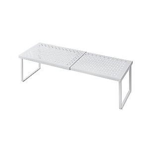 Nifty Expandable Shelf Rack Adjustable- White