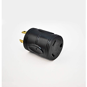 APEXSPORTS RV 30A Generator Adapter L5-30P Male to TT-30R Female Connector.