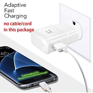 Samsung Adaptive Fast Charging Adapter Quick Charge Charging Block Wall Charger Plug Compatible with Samsung Galaxy S24/S24+/S23/S23+/S22/S22+/S21/S20/S10/S10+/S10e/S9/S9+/S8/S8Plus/Edge/Active/Note