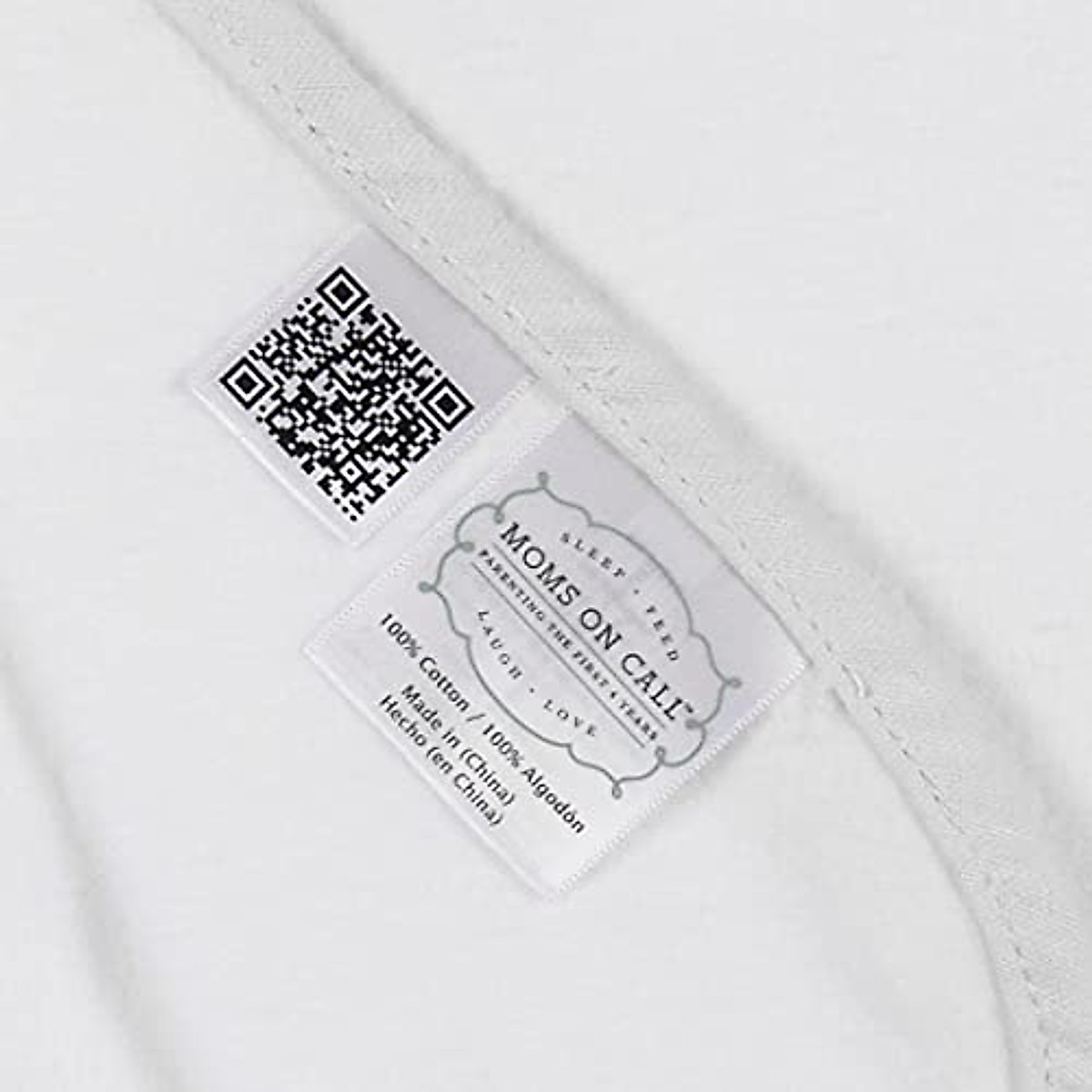 MOMS ON CALL Baby & Newborn Swaddle Blanket | 0-3 Months | Nursery Baby Gift | 48 X 48 Inch | 100% Cotton | Modern White