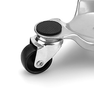 Yopay 4 Pack Steel Tri-Dolly, 200 lbs Load Capacity 3 Wheel Mover’ s Dolly for Moving Cabinet, Furniture, Appliances, 6 Inch