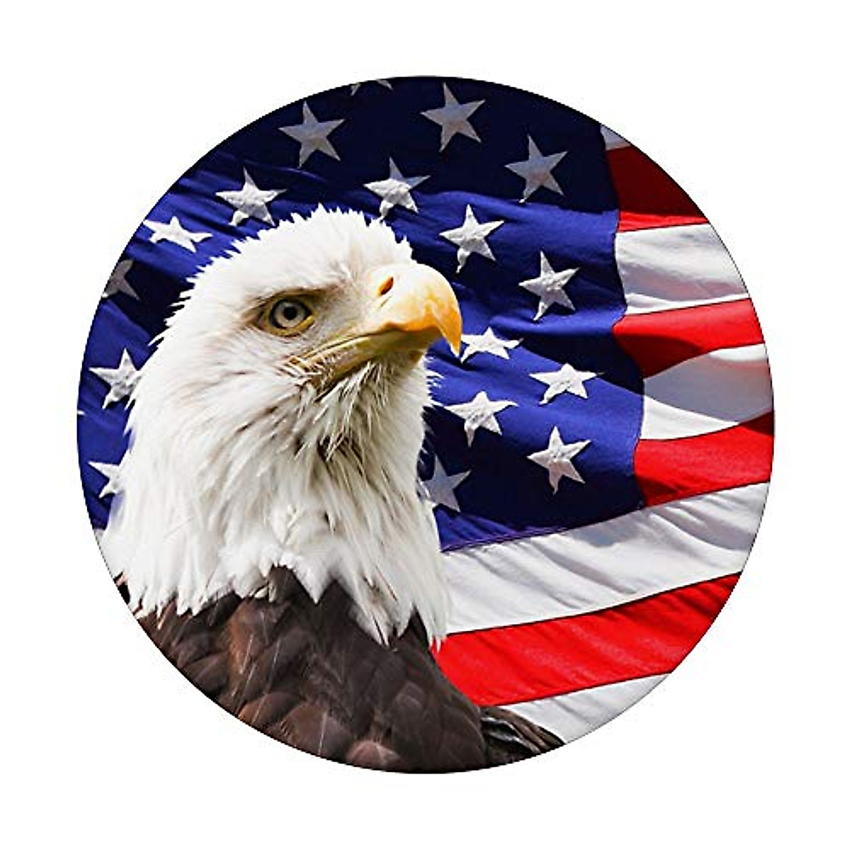 Pop Socket American Flag With Eagle Phone Grip PopSockets PopGrip: Swappable Grip for Phones & Tablets