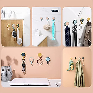 Silicone Bath Towel Scrubber with Bath Towel Holder, Exfoliating Back Scrubber for Shower Cleaning, Silicone Exfoliating Body Scrubber with Non-Slip Handle for Men and Women (Blue, 27.6 inches)