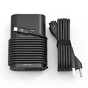 65w 45w USB-C Type C Laptop Charger Replacement for Dell Latitude 7275 7370 5420 5285 5290 5520 XPS 13 9250 9360 9365 9370 9380 9350 9550 Chromebook 3100 3400 5190 la65nm170 02YK0F Adapter Power Cord
