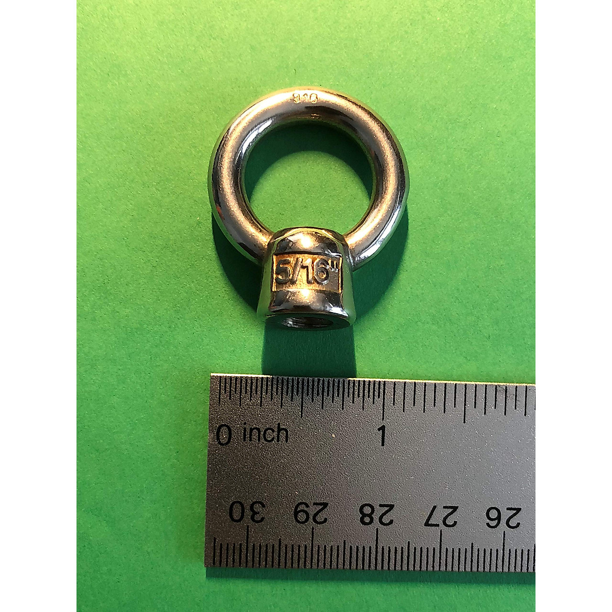 US STAINLESS 20 Pieces Stainless Steel 316 Lifting Eye Nut 5/16" UNC Marine Grade Nut Pitch of 18