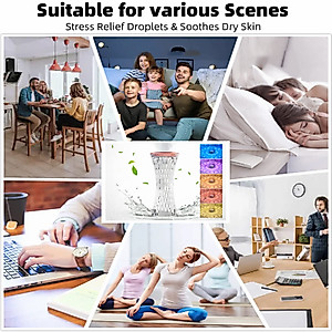 Narvokey Crystal Table Lamp with Humidifiers for Bedroom,18 Color Auto Changing Diamond Bedside Lamp for Bedroom Living Room,Girlfriends Gift