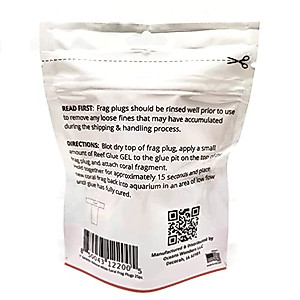 NextGen Reefs® 1" Ceramic Natural White Coral Frag Plugs 25pc