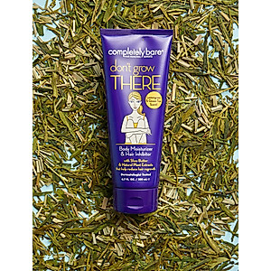 Completely Bare don't grow THERE Body Moisturizer & Hair Inhibitor - Shea Butter & Hair Minimizers 6.7 FL OZ