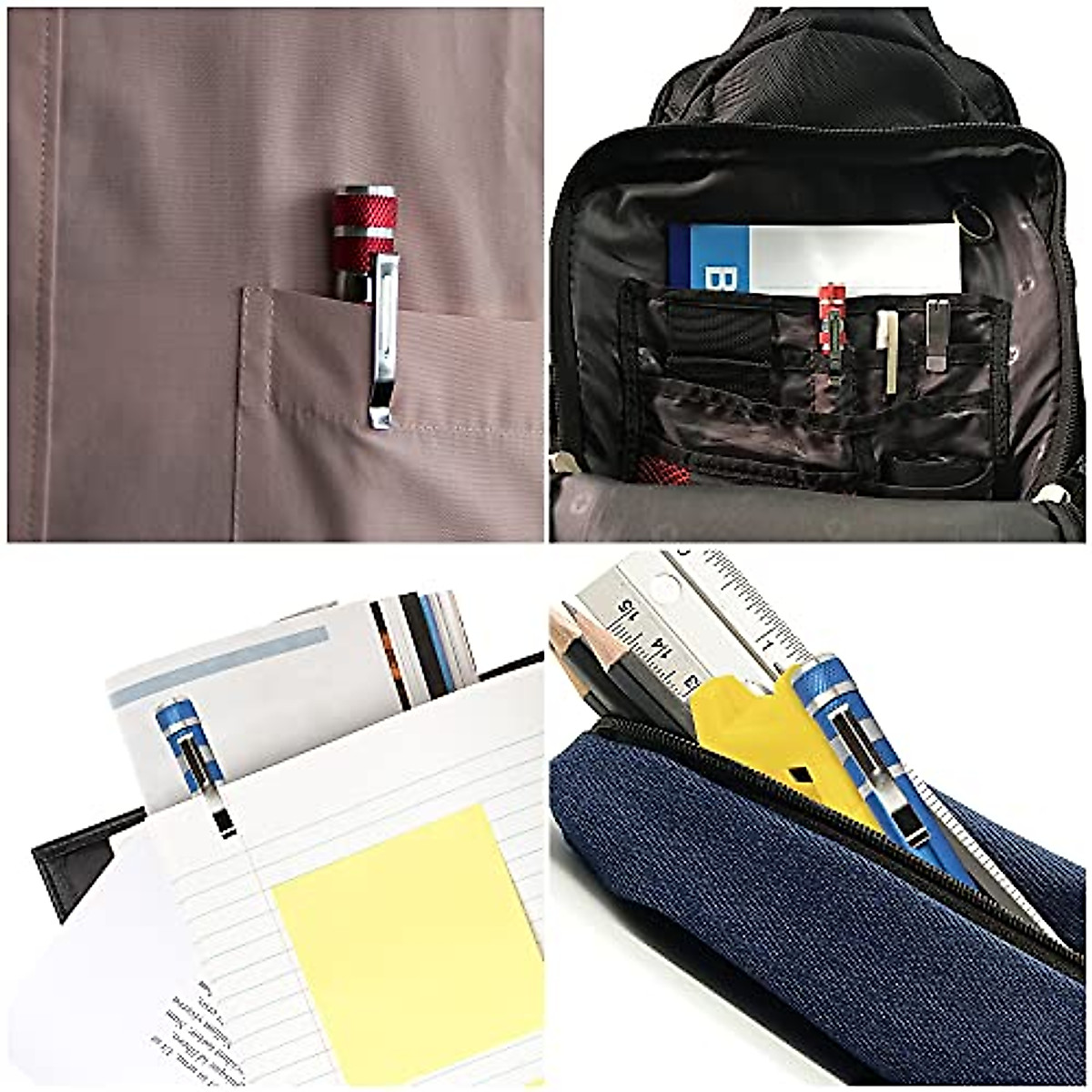 SWATOM 8 in 1 Mini Screwdriver Set Small Screwdrivers Pen Magnetic Repair Tools EDC Compact Precision Gadgets for Computer Eyeglasses Daily Home Improvement Use (Black)