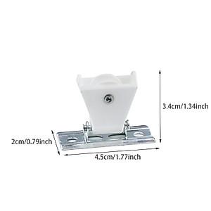 Meprotal 8pcs Roman Shade Cord Lock Pulley Small Plastic Cord Locks for Roman, Pleated, Australian Shades