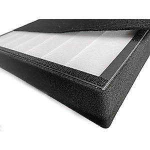 Nispira True HEPA Filter Replacement Compatible with Breathe FF50 FIT50 Smart Air Purifier. Compared to Part HEPA-Pure FF50, 1 Pack