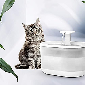 Cylomert Cat Fountain Filters Replacement for 71 Oz/ 2.1L Cat Water Fountain, 8 Carbon Ion-Resin Filters& 8 Sponge Filters for Pet Fountain Dispenser