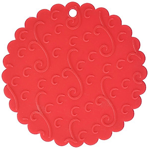 Norpro Grip Silicone Jar Opener Potholder Trivet Red Non Slip Grip 566 (2-Pack)