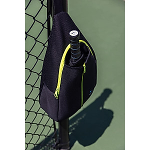 Swinton Pickleball Bag - Neoprene Sports Bag for Pickleball Paddles - Unisex Sling Style Pickleball Gift (Black)