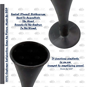 Pinard Fetal Stethoscope Plastic Black