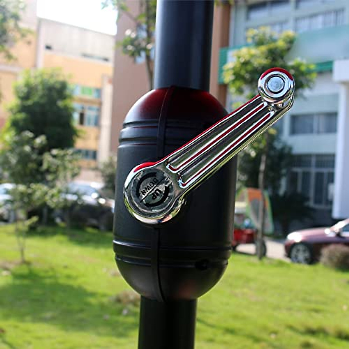 Sunnyglade 9Ft Patio Umbrella Outdoor Table Umbrella with 8 Sturdy Ribs (Tan)