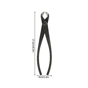 OKJHFD 6.9in Bonsai Tools, Manganese Steel Resistant Easy Branch Cutter Professional Knob Cutter, Straight Edge Pliers Trimmer Gardening Tools for Bonsai Modeling