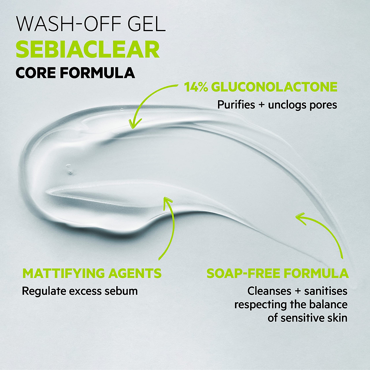 SVR Sebiaclear Gel Moussant 400ml, 13.53 Fl Oz (Pack of 1), (SVR0100026)