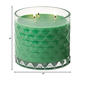 Gold Canyon™ - Holiday Wreath Scented Candle, Three-Wick, 100% Natural Soy Wax, Notes of Fresh Siberian Pine, Earthy Balsam Fir, and Bright Berries