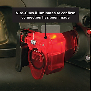 Hopkins 47585 7 RV Blade to 6 Pole Round and 4 Flat Nite-Glow Adapter