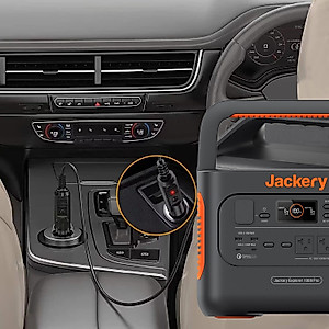 MJPOWER 12V/24V Car Charger Cable for Jackery Explorer 700 Plus /1000 Plus /2000 Plus /3000 Pro Portable Power Station Jackery E700 Plus E2000 Plus E1000Plus E3000 Pro Solar Generator DC Power Cord