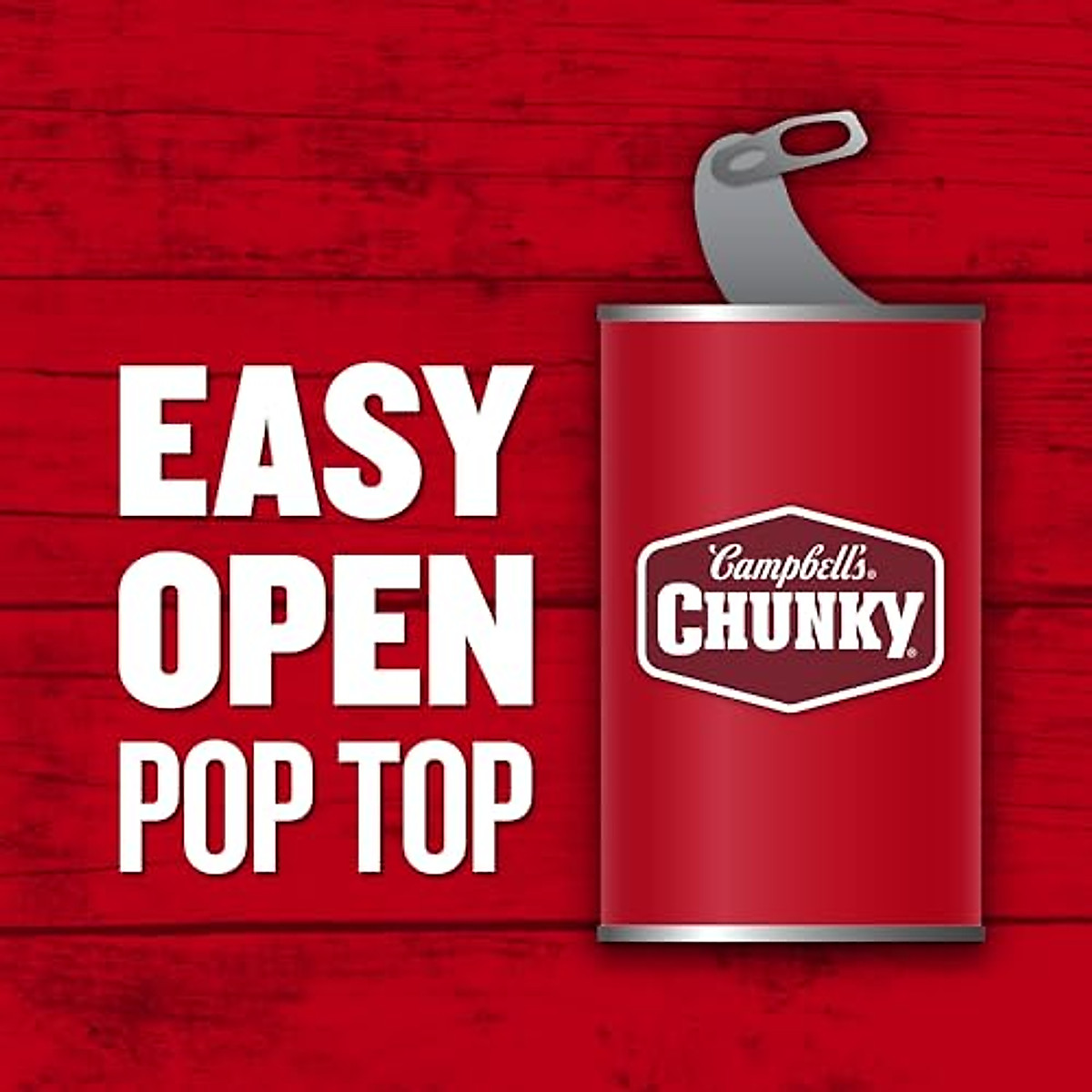 Campbell’s Chunky Healthy Request Soup, Sirloin Burger with Country Vegetable Beef Soup, 18.8 oz Can