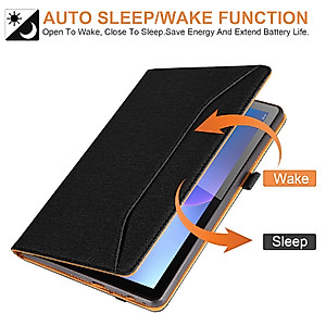 Vakarey for Lenovo Tab M10 Plus 3rd Gen Case TB125FU,for Lenovo Tab M10 Plus 3rd Gen 10.6 Inch Tablet Case,Black