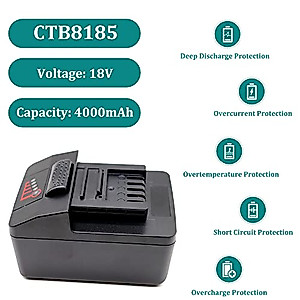 PowerWings CTB8185 Battery, 18V 4Ah 4000mAh Power Tool Battery Replace for Snap on CTB8185 CT7850 CTR7850H CTL7850 CTB7185 CTB8187 li-ion Battery (NOT fit for Nicad Battery)