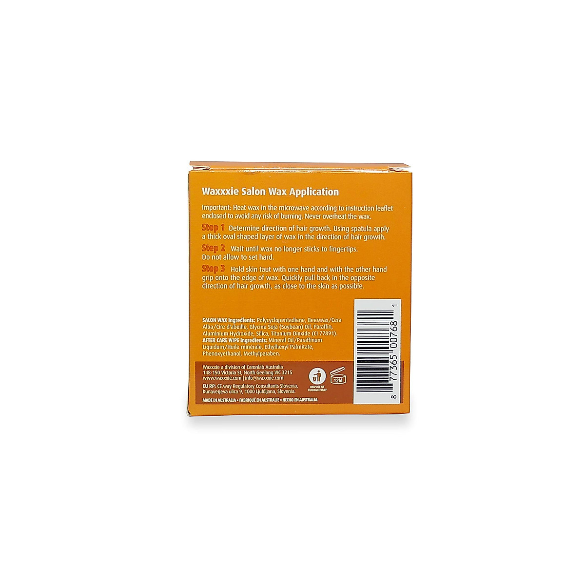 Waxxxie Salon Wax 6.7 fl oz Microwaveable Professional Peel Off Hair Removal Wax for Home Use with Salon-Quality Results