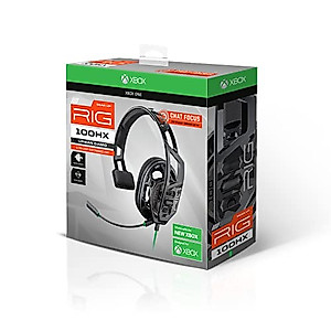 RIG 100HX Open Ear Premium Chat Headset – for Xbox Series X/ S, Xbox One, Playstation PS5, PS4, Nintendo Switch, Mobile, & PC with 3.5mm – Noise Canceling Mic (Black with Urban Camo)
