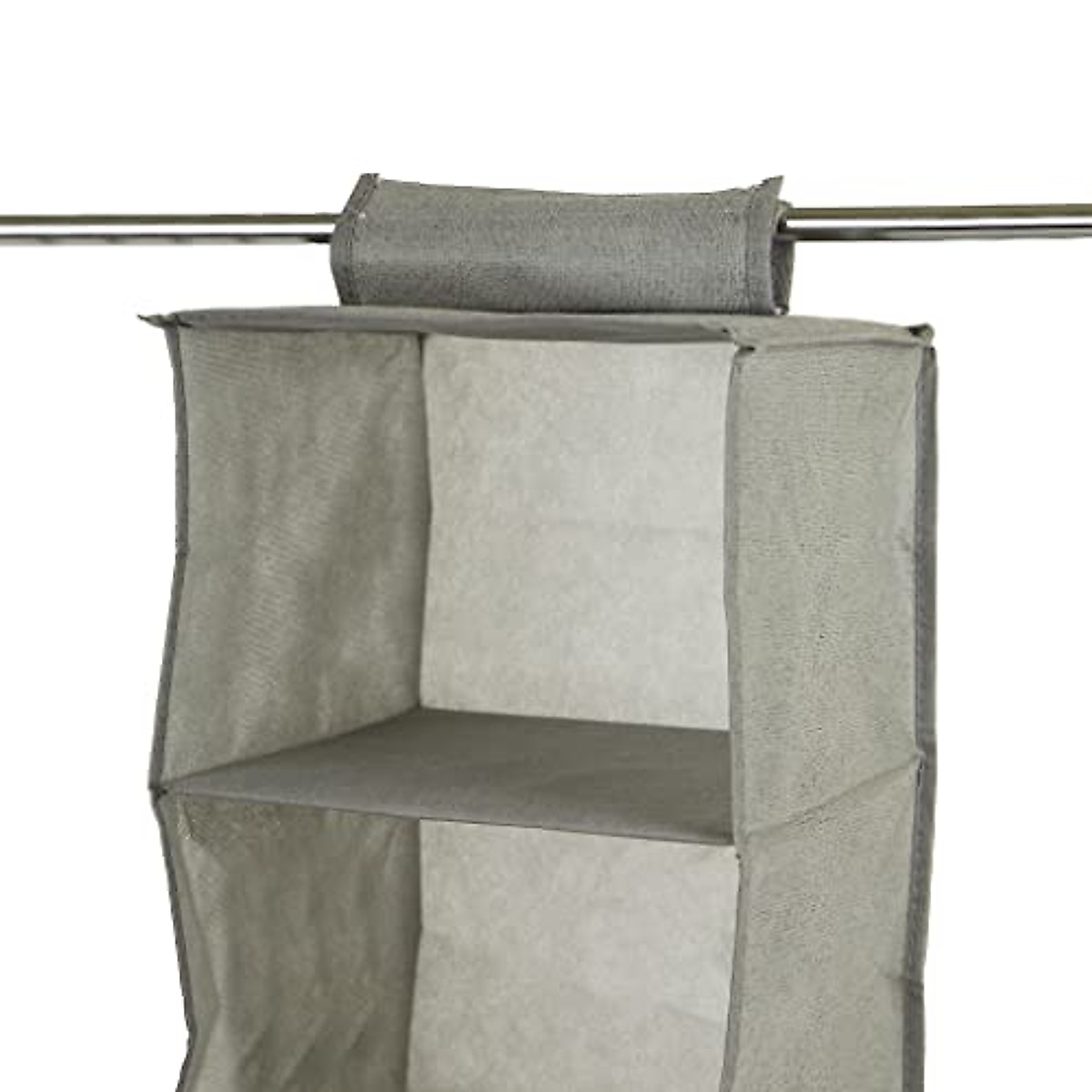 Hanging closet organizer storage shelf bedroom shelves and hanging drawer organization, small clothes and drawers system, travel collapsible wardrobe dresser