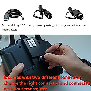 RCmall Flysky USB Flight Simulator Adapter Cable 2.4G SM100 for FS-i6 FS-i10 FS-i6 FS-i4 FS-T6 FS-CT68 FS-T4B FS-GT3 Remote Controller