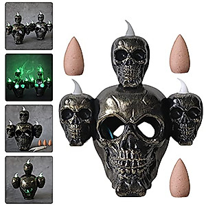 ABOOFAN 1 Set Haloween Smoke Horror Skeleton LED Candlelight Aromatherapy Decor Light Halloween Decor