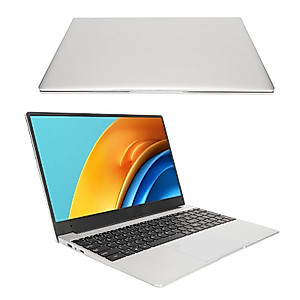 FOTABPYTI 15.6 Inch Laptop HD Screen Mini Laptop 100-240V 1920x1080 IPS with Fingerprint Numeric Keypad for Office (16+1TB US Plug)