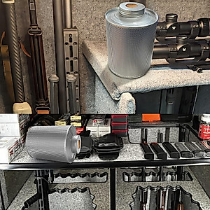 Wisesorb 750 Grams Gun Safe Dehumidifier, Reusable Canister Desiccant Dehumidifier, Rechargeable 1.65 Lbs Indicating Silica Gel Orange to Green, Pack of 1