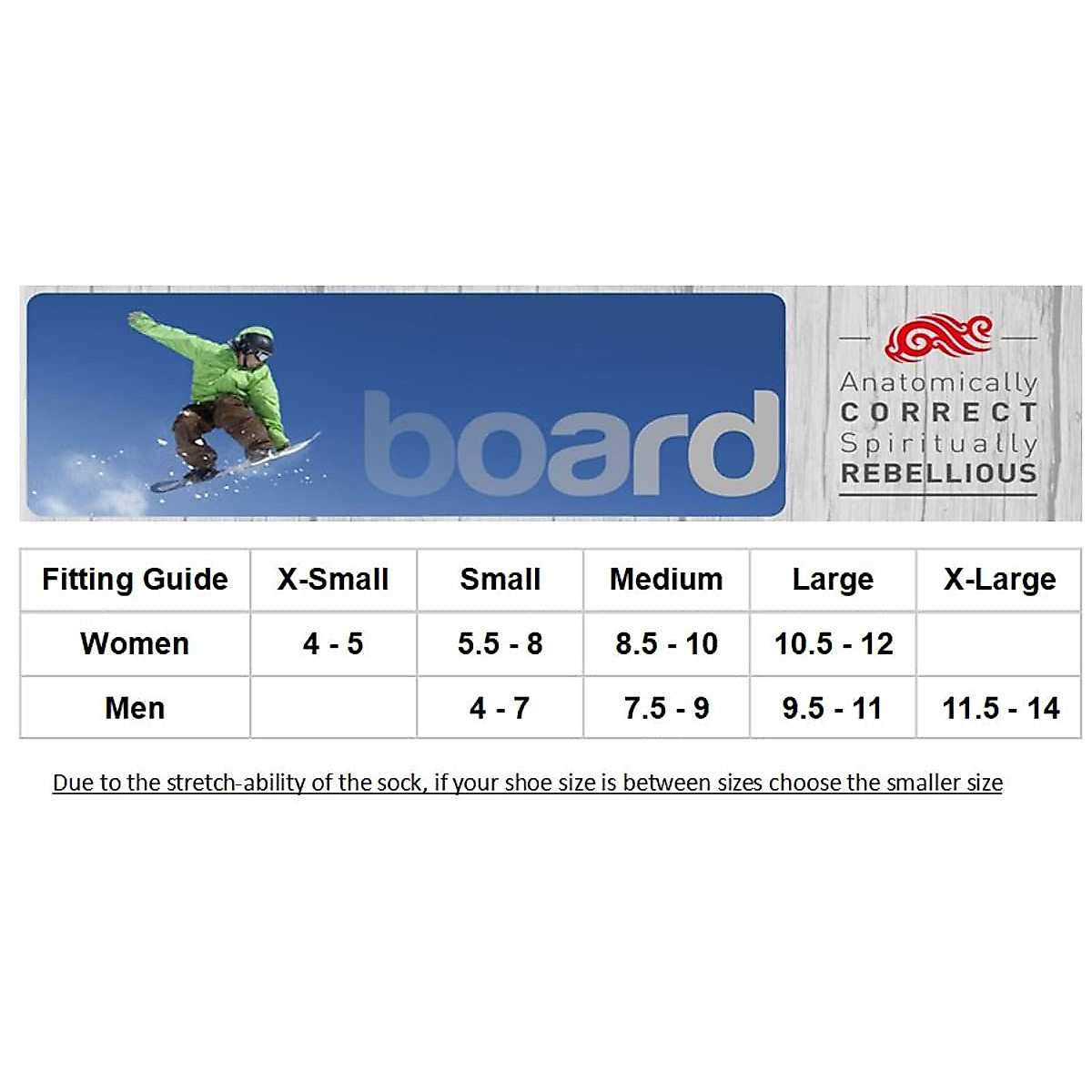 Eurosock Standard ECO Lite Weight Snow Board Socks, White/Black, SM (Men's Shoe 4-7 Women's Shoe 5-8)