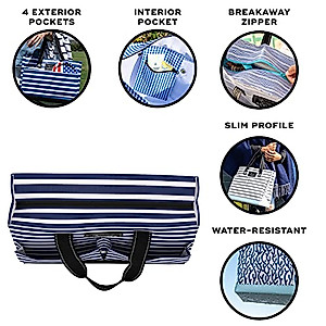 SCOUT Uptown Girl - Organizer Work Tote Bags For Women - 4 Exterior Pockets - Nurse Bag, Travel Bag, Office Laptop Tote Bag