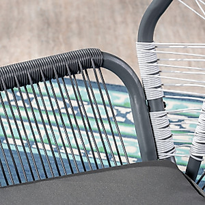 Christopher Knight Home Lydia Outdoor Wicker Club Chair (Set of 2), Gray/White/Gray