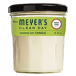 Mrs. Meyer's Clean Day Soy Candle Iowa Pine, 4.9 OZ (Pack of 1)