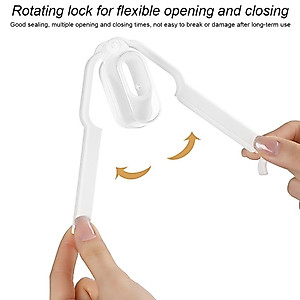 Food Bag Sealing Clip with Pour Spout, Food Bag Clips with Pour Spouts Bag Clips for Food, Bag Sealing Clip with Pour Spout Reusable Plastic Cap Sealer Clips for Small Particle Food Flour