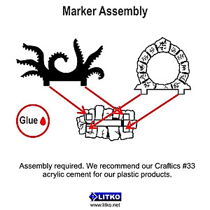 LITKO Cthulhu Mini Gate Markers | Arkham Horror | Eldritch Horror (3)